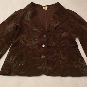 David Paul | Jackets & Coats | David Paul Corduroy Printed Embroidery ...